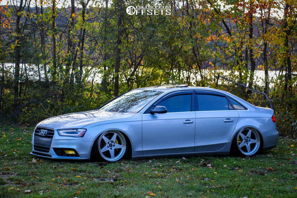 2013 Audi A4 Quattro with 19x9 32 ESR Cr5 and 235/35R19 Goodyear Eagle ...