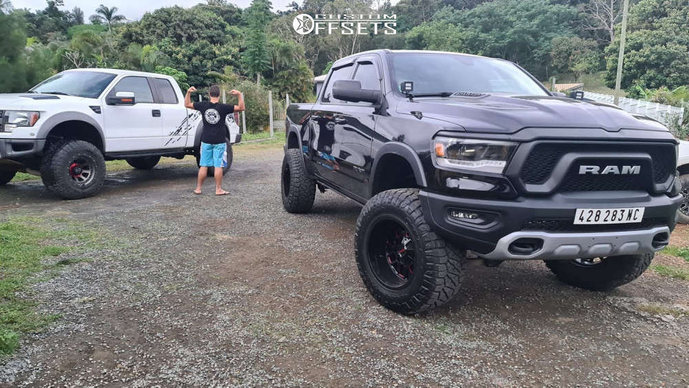 2019 Ram 1500 with 20x12 -44 Mayhem Cogent and 37/13.5R20 Nitto Ridge ...