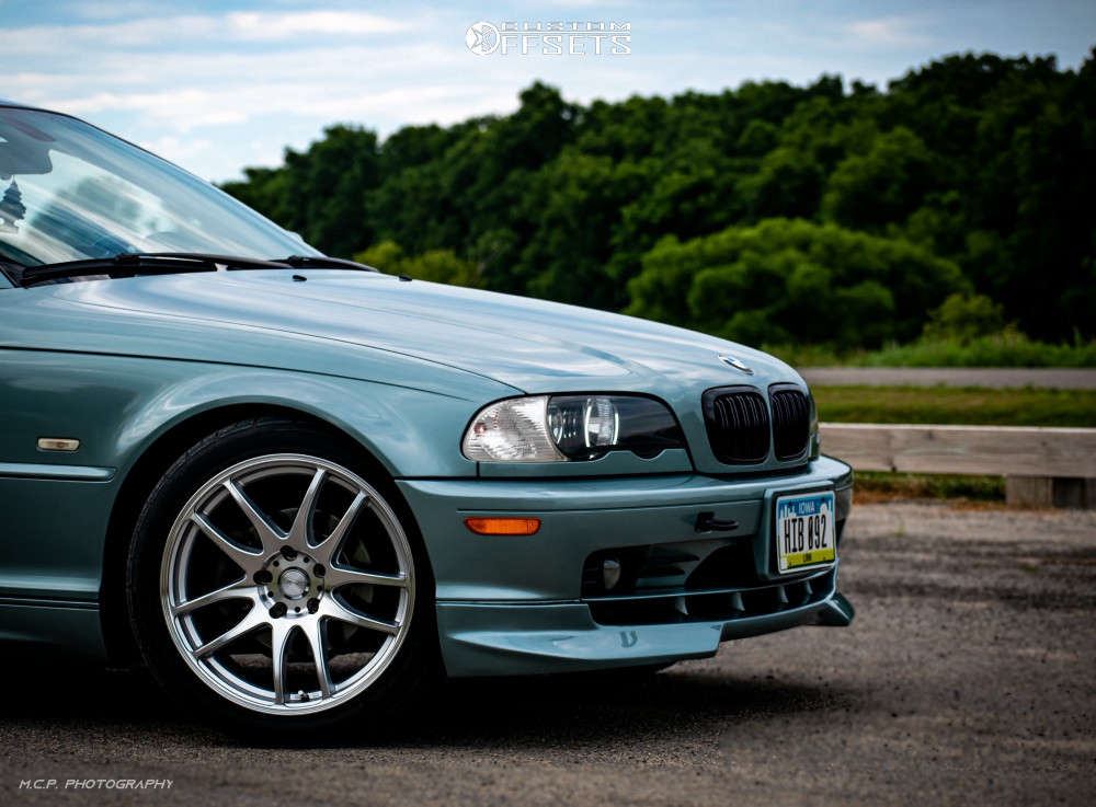 2003 BMW 325Ci Wheel Offset Flush Stock | 1945428 | Custom Offsets