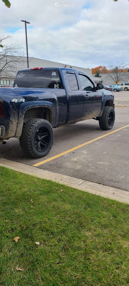 2008 Chevrolet Silverado 1500 with 20x10 -24 Vision Razor and 33/12 ...