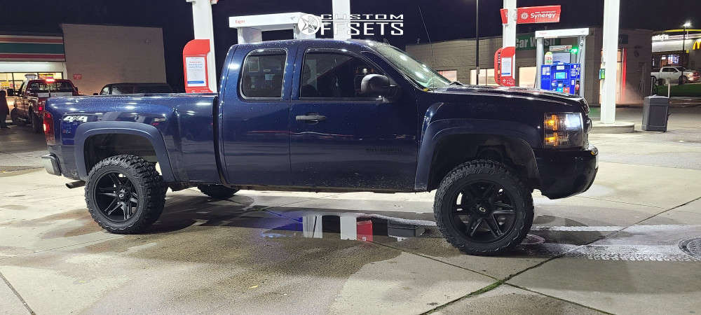2008 Chevrolet Silverado 1500 with 20x10 -24 Vision Razor and 33/12 ...