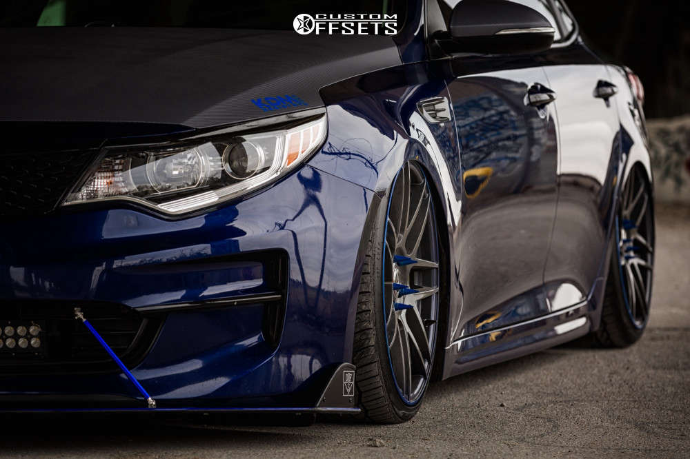 2016 Kia Optima with 20x8.5 38 Curva C7 and 225/35R20 Toyo Tires ...