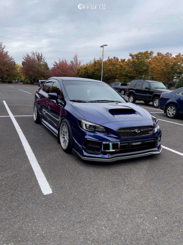 2021 Subaru WRX STI with 18x9.5 27 Enkei Nt03m and 245/40R18 ...