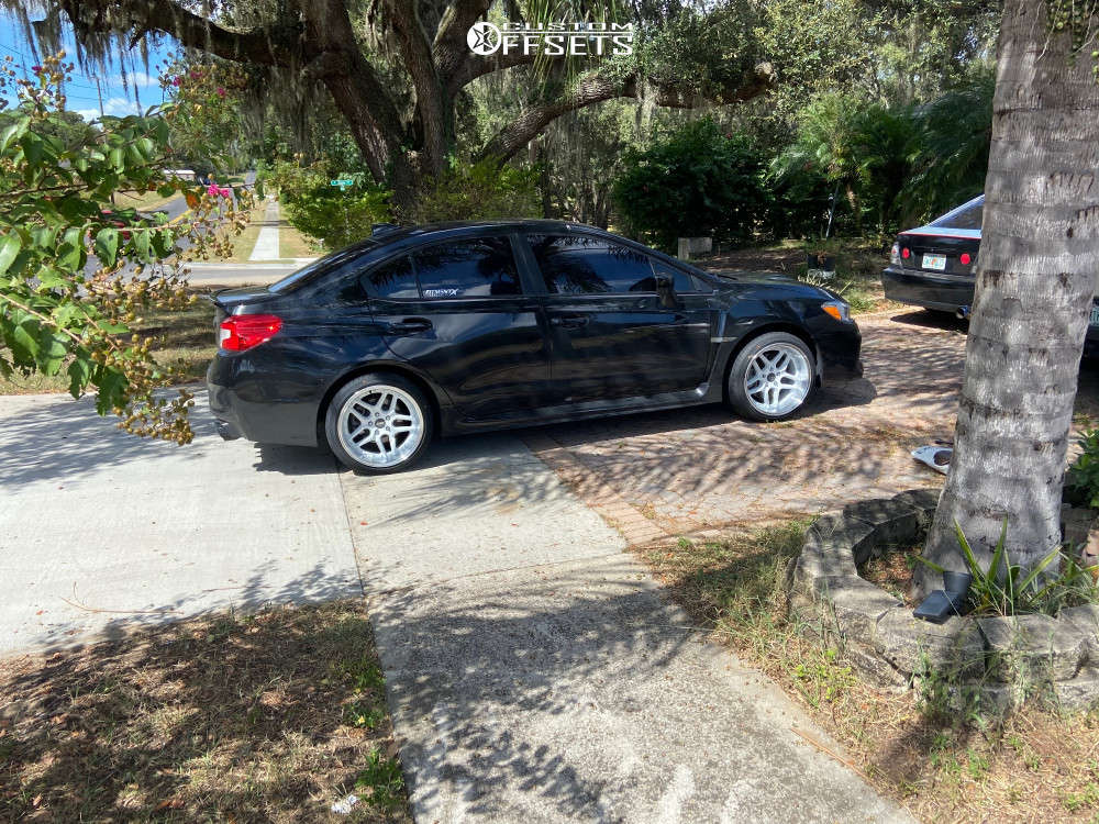 2020 Subaru WRX with 18x10.5 22 ESR Cs15 and 255/35R18 Vercelli Strada ...