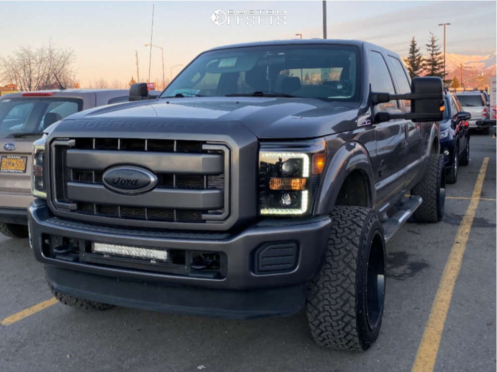2011 Ford F-250 Super Duty with 22x12 -51 Vision Rockers and 35/12.5R22 ...