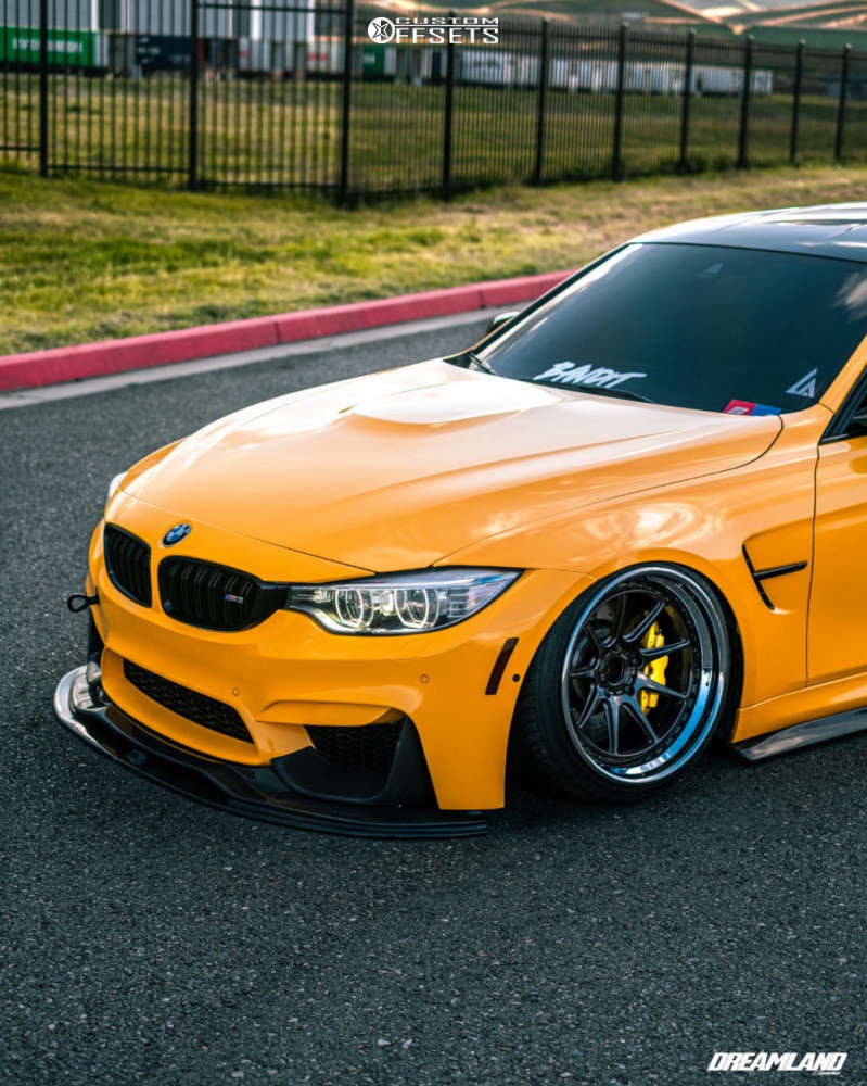 2016 BMW M3 with 19x11 AAP P1 and 245/45R19 Federal 595 Evo and Air ...