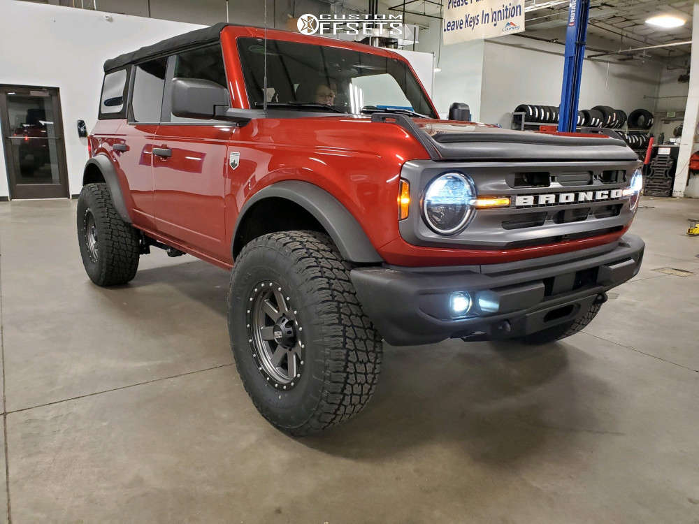2021 Ford Bronco with 17x8.5 -6 Alloy Ion 134 and 315/70R17 Nitto Terra ...