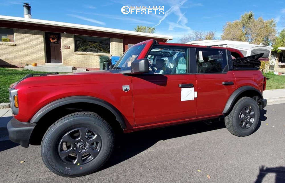 2021 Ford Bronco with 17x8.5 -6 Alloy Ion 134 and 315/70R17 Nitto Terra ...
