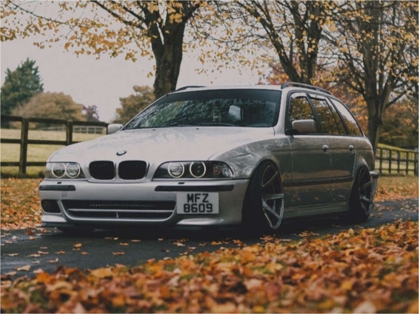 2002 BMW 540i with 18x10.5 5 7Twenty Style 55 and 245/35R18 Nankang Ns ...