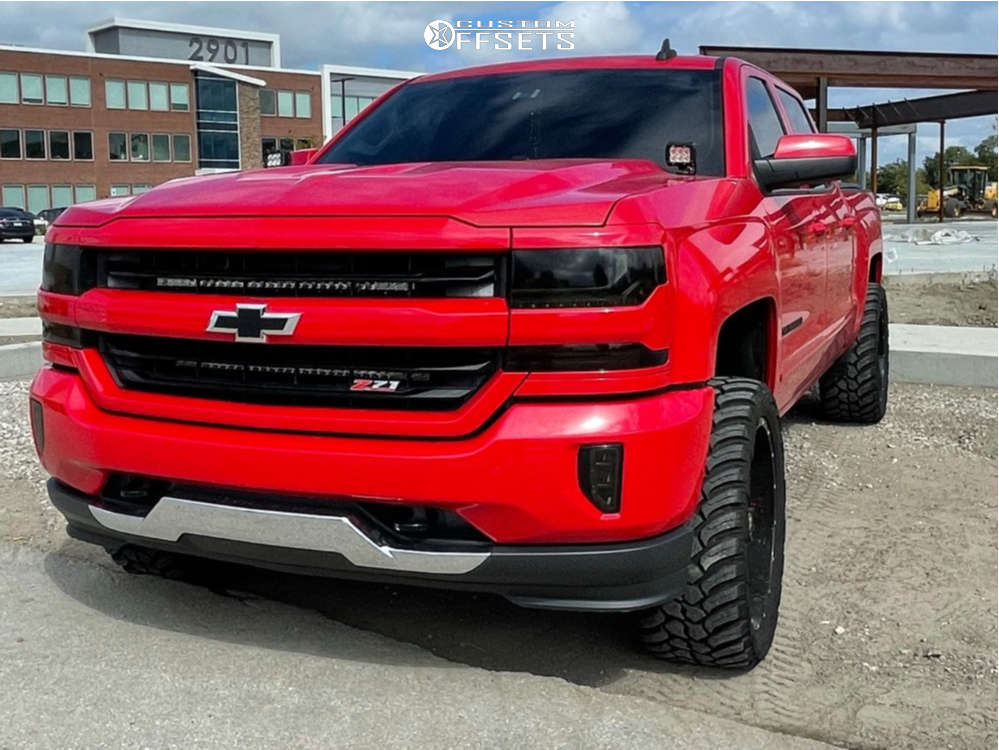 2016 Chevrolet Silverado 1500 with 22x10 -24 Ballistic Rage and 33/12 ...