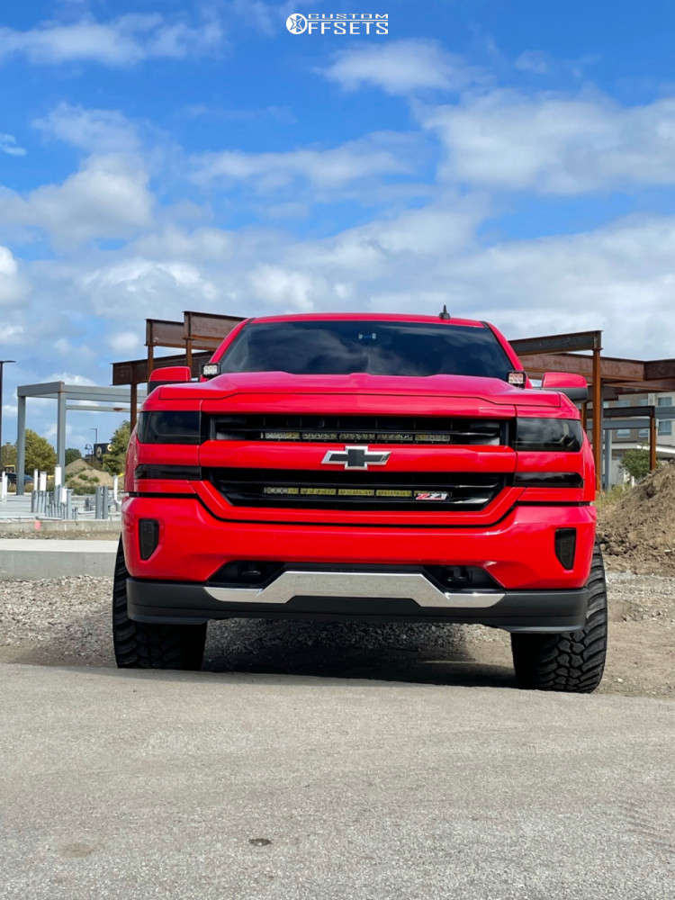 2016 Chevrolet Silverado 1500 with 22x10 -24 Ballistic Rage and 33/12 ...