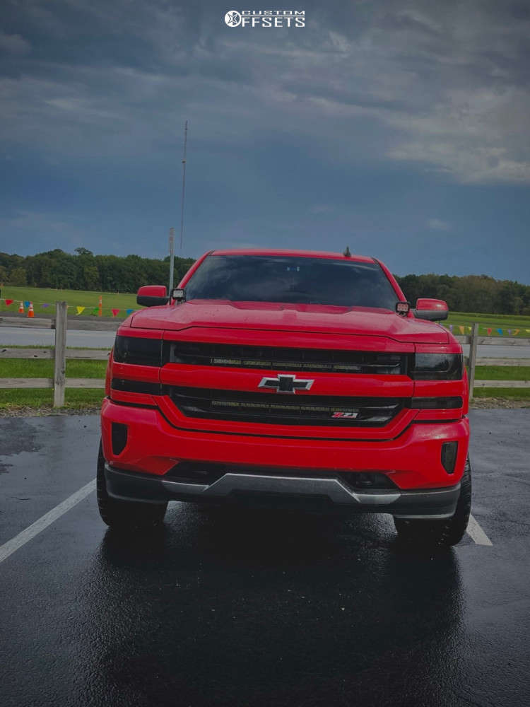 2016 Chevrolet Silverado 1500 with 22x10 -24 Ballistic Rage and 33/12 ...