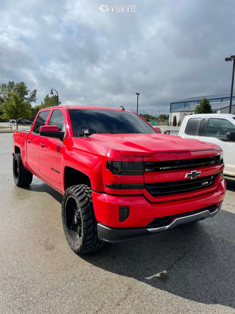 2016 Chevrolet Silverado 1500 with 22x10 -24 Ballistic Rage and 33/12 ...