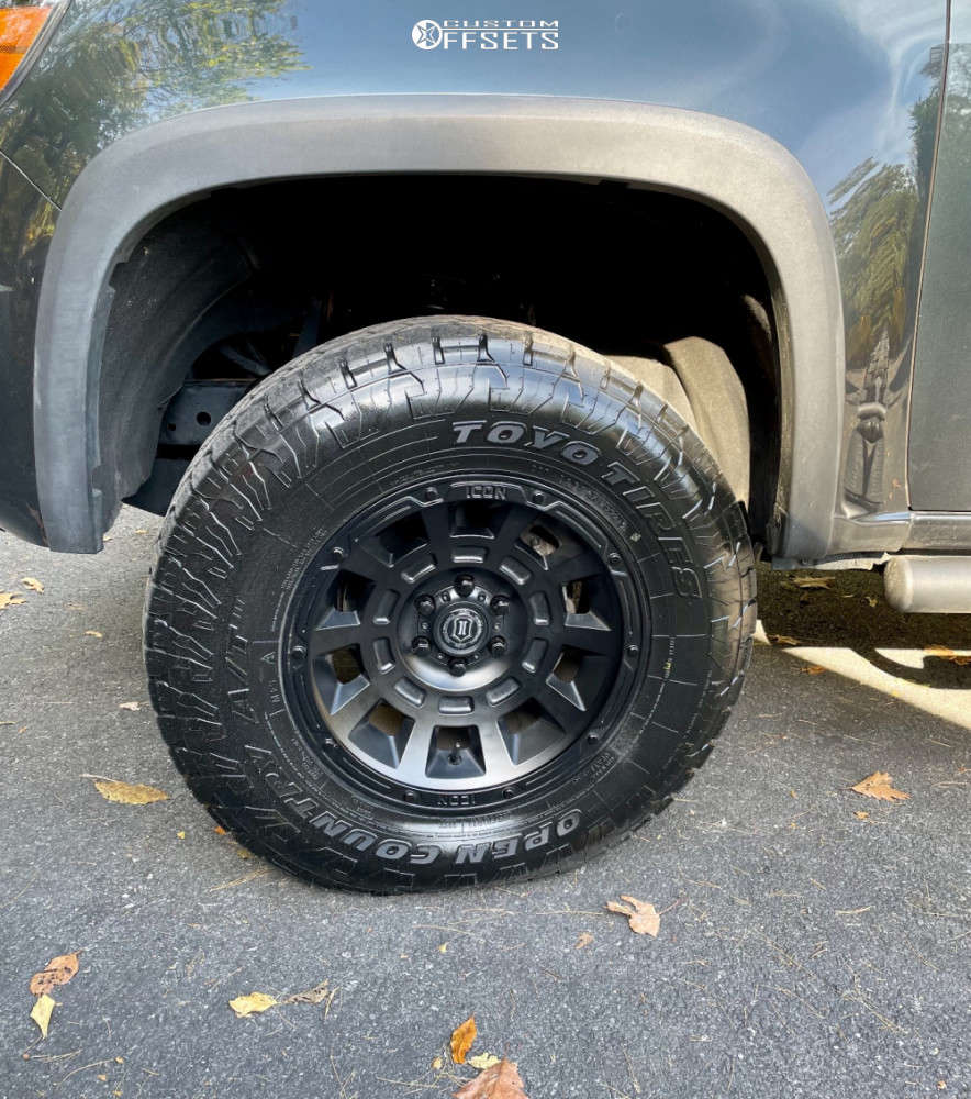 2018 Chevrolet Colorado with 17x8.5 0 Icon Alloys Thrust and 265/70R17 ...