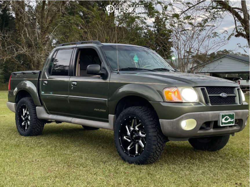 2002 Ford Explorer Sport with 20x9 10 Vision Spyder and 275/55R20 Nitto ...