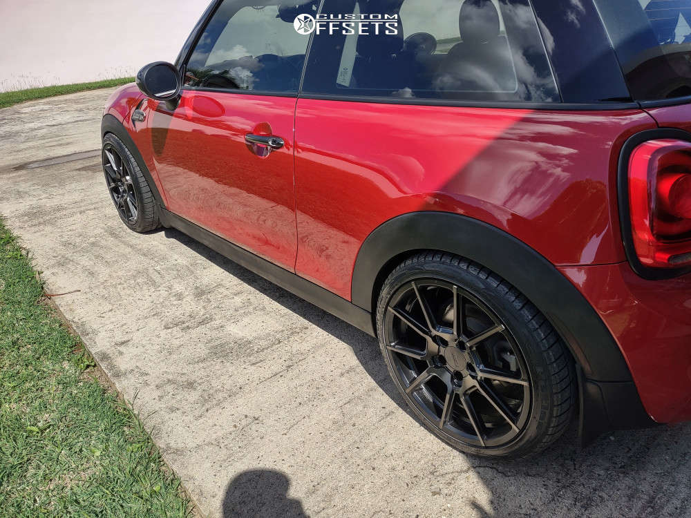 2014 Mini Cooper with 18x8.5 32 TSW Chrono and 225/40R18 Petlas Velox ...