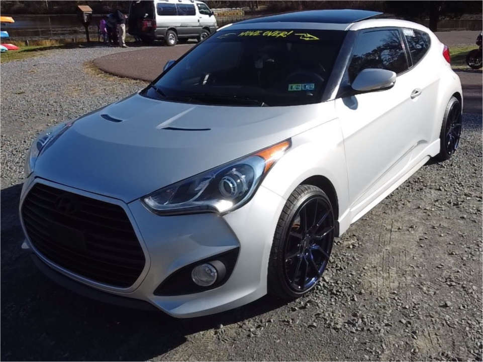 2013 Hyundai Veloster with 18x8.5 35 Option Lab R716 and 215/35R18 ...