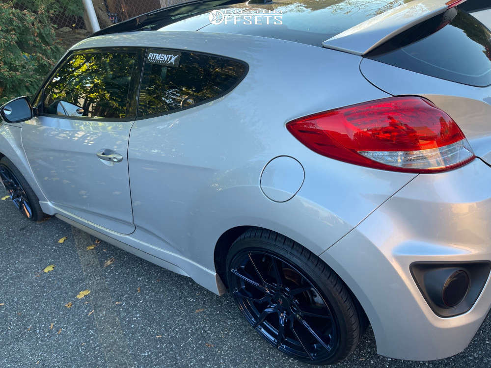 2013 Hyundai Veloster with 18x8.5 35 Option Lab R716 and 215/35R18 ...