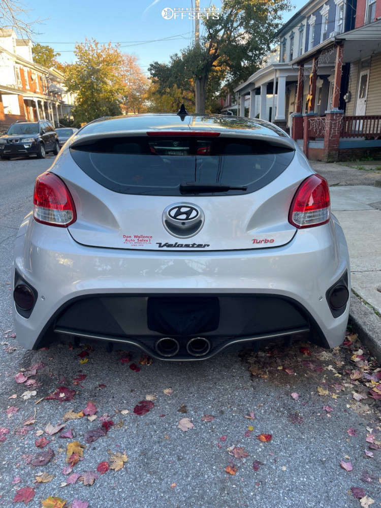 2013 Hyundai Veloster with 18x8.5 35 Option Lab R716 and 215/35R18 ...