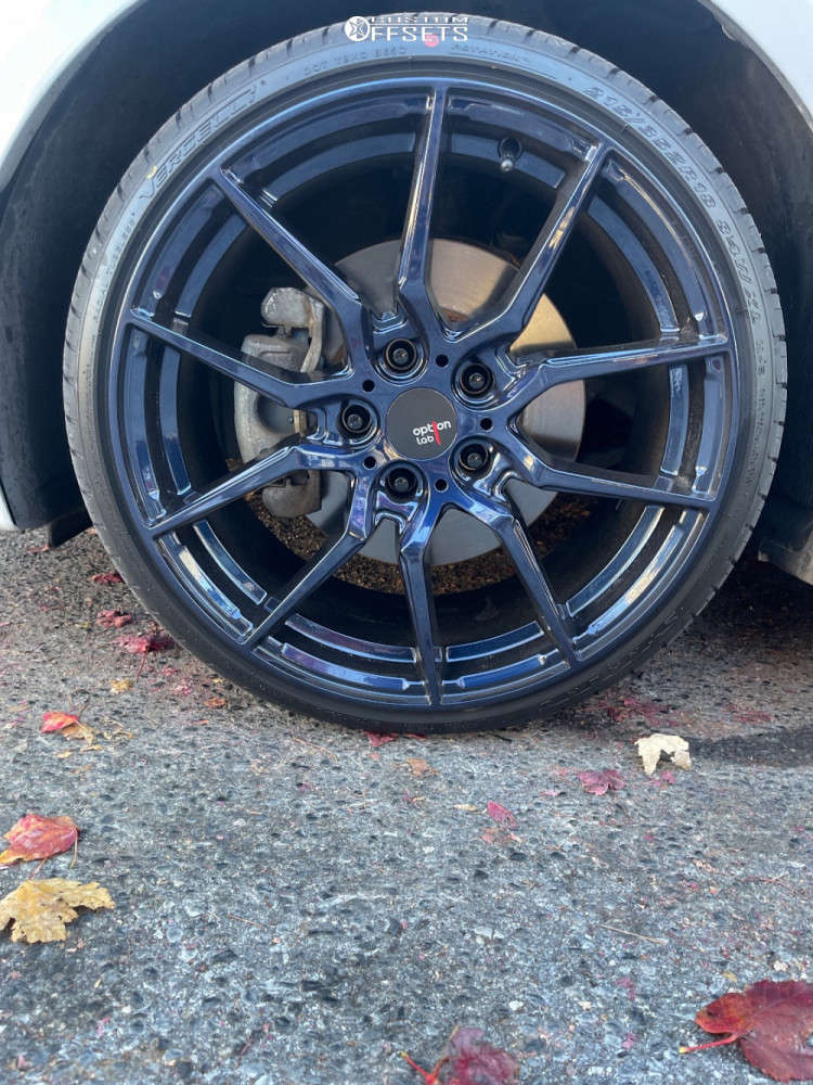 2013 Hyundai Veloster with 18x8.5 35 Option Lab R716 and 215/35R18 ...