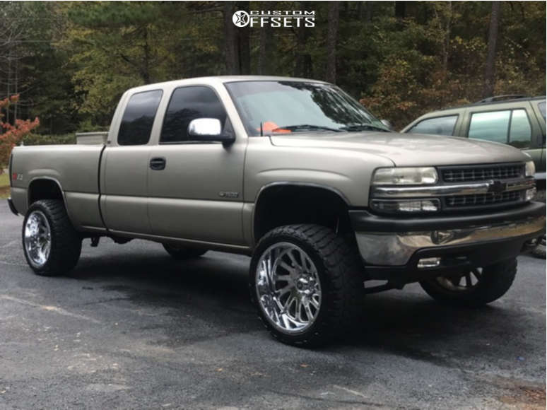 2001 Chevrolet Silverado 1500 with 22x12 -44 Hardcore Offroad Hc15 and ...