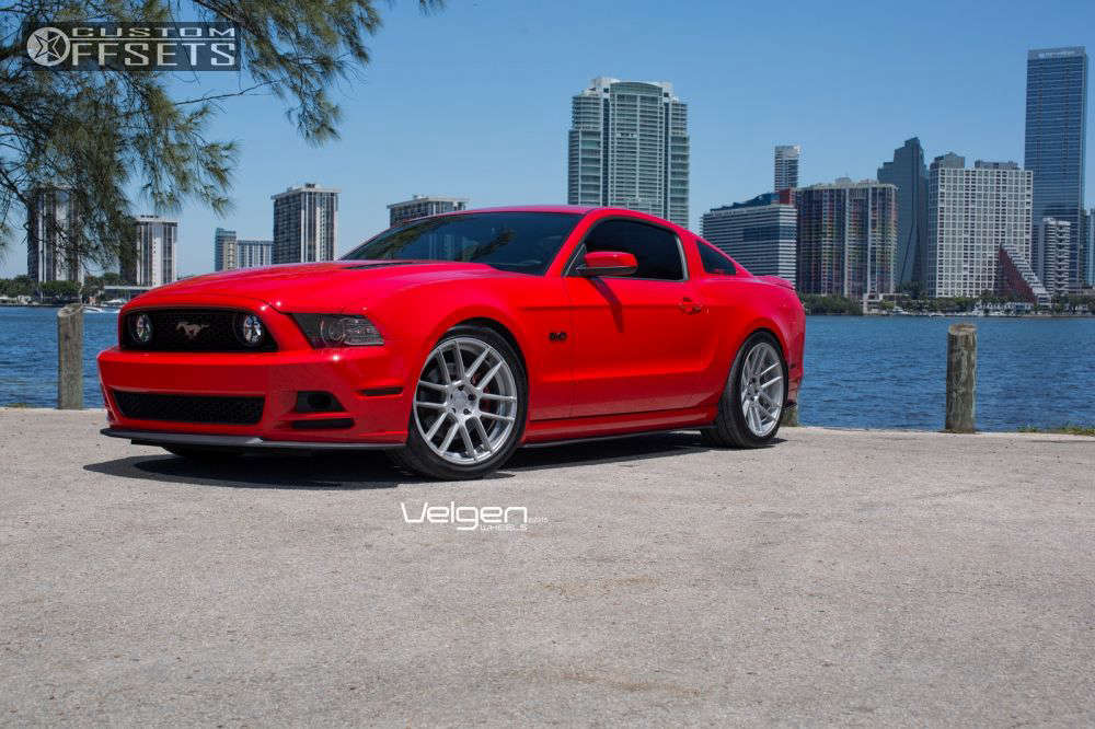 2014 Ford Mustang with 20x9 32 Velgen VMB6 and 275/35R20 Nitto Invo and ...