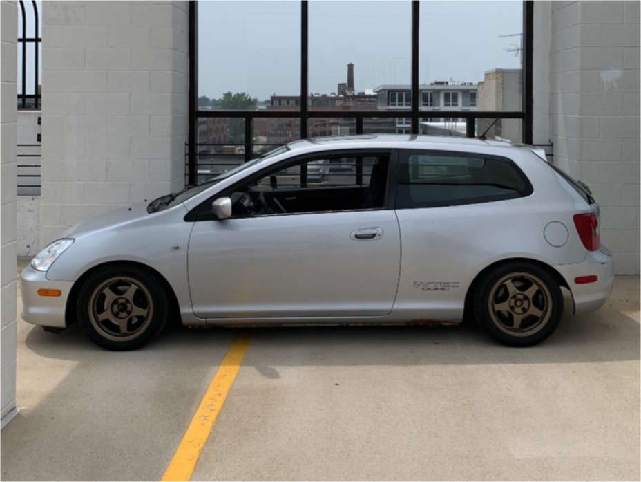 2002 Honda Civic Wheel Offset Nearly Flush Coilovers | 1949443 | Custom ...