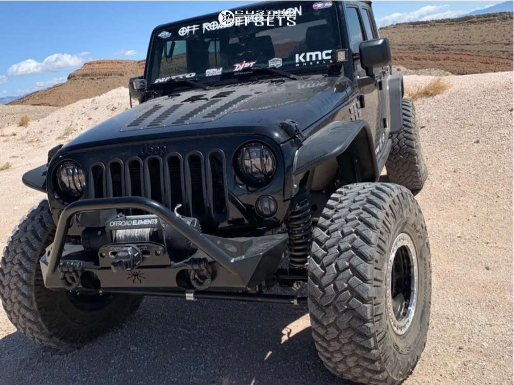 2016 Jeep Wrangler with 17x9 -38 KMC Km235 and 37/12.5R17 Nitto Trail ...