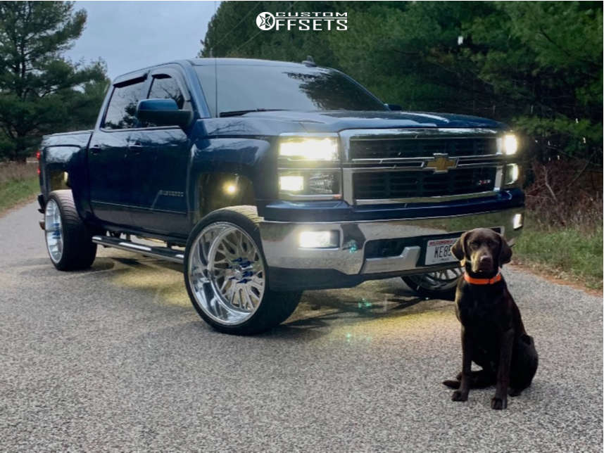 2015 Chevrolet Silverado 1500 with 24x12 -40 American Force Nova Ss and ...
