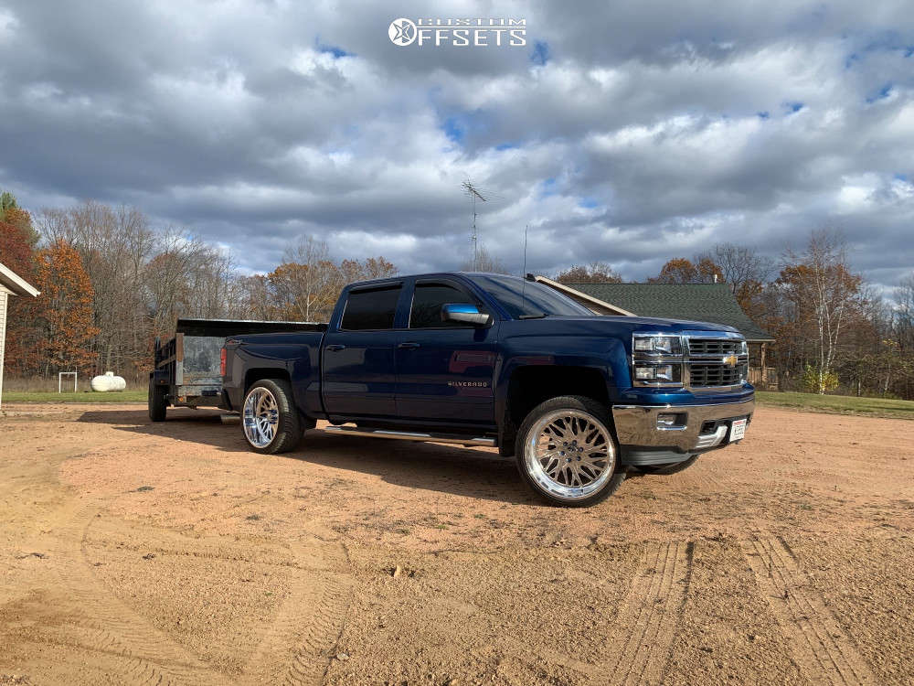 2015 Chevrolet Silverado 1500 with 24x12 -40 American Force Nova Ss and ...