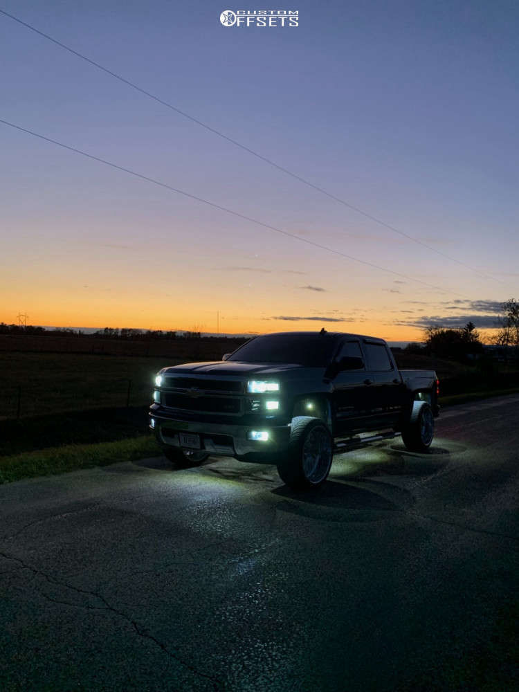 2015 Chevrolet Silverado 1500 with 24x12 -40 American Force Nova Ss and ...
