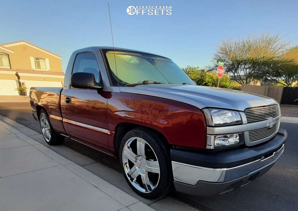 2004 Chevrolet Silverado 1500 with 22x9 30 Eclipse Replica 258 and 265 ...