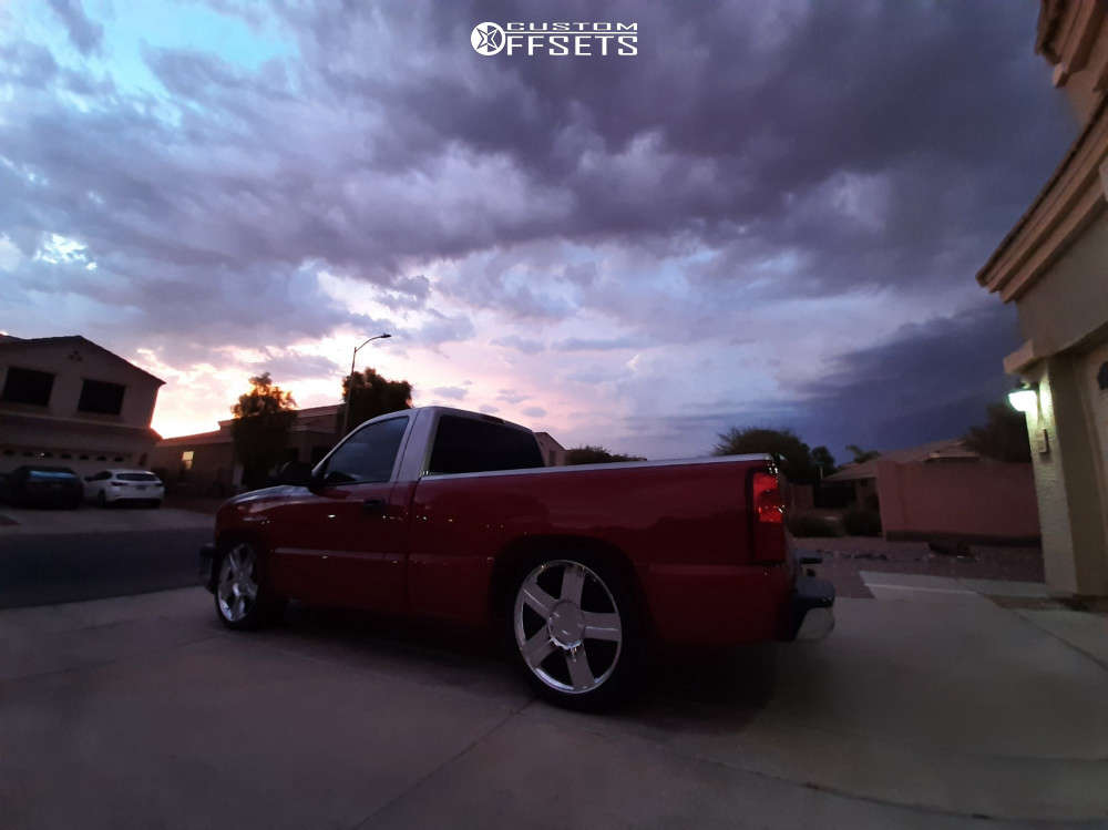 2004 Chevrolet Silverado 1500 with 22x9 30 Eclipse Replica 258 and 265 ...