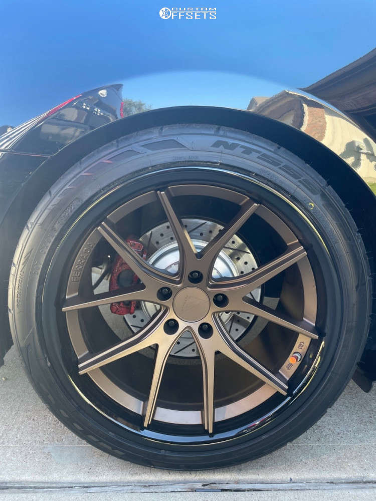 2013 Hyundai Genesis Coupe with 19x9.5 20 Ferrada FR2 and 245/35R19 ...