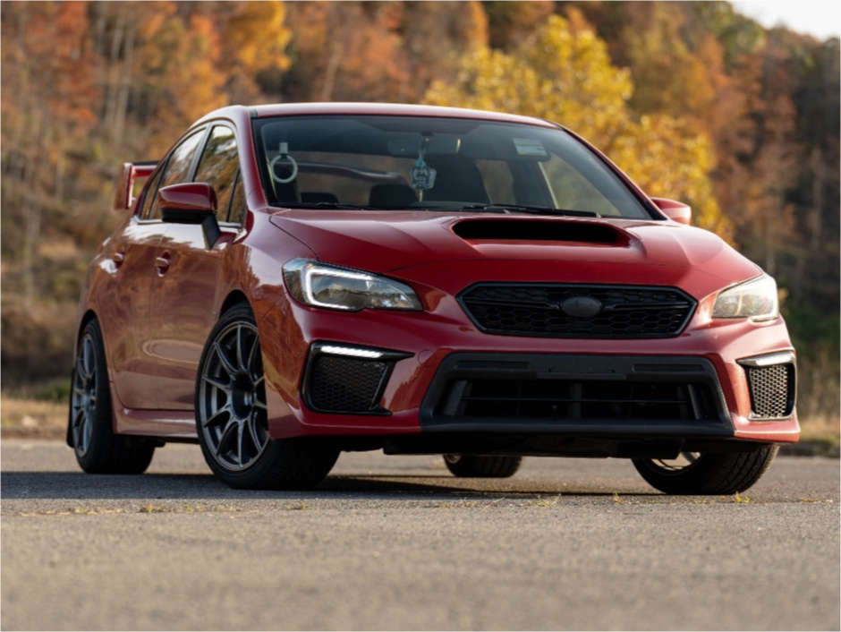 2018 Subaru WRX with 18x9.5 40 SSR Gtx01 and 245/40R18 Sentury Uhp and ...