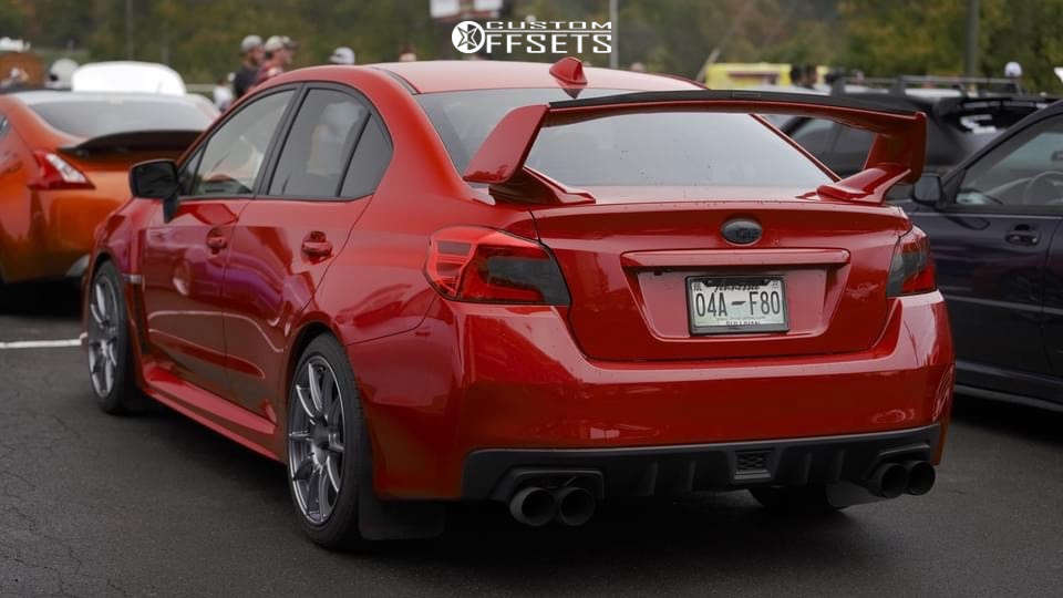 2018 Subaru WRX with 18x9.5 40 SSR Gtx01 and 245/40R18 Sentury Uhp and ...