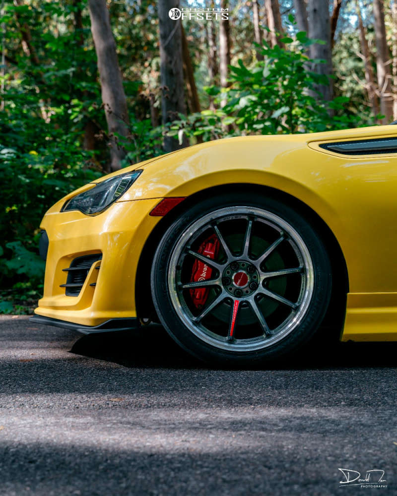 2017 Subaru BRZ with 18x9.5 38 Work Emotion Zr10 and 265/35R18 Hankook ...