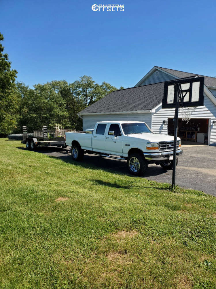 1997 Ford F-350 with 20x10 -38 Vision Rockers and 33/12.5R20 Kenda ...