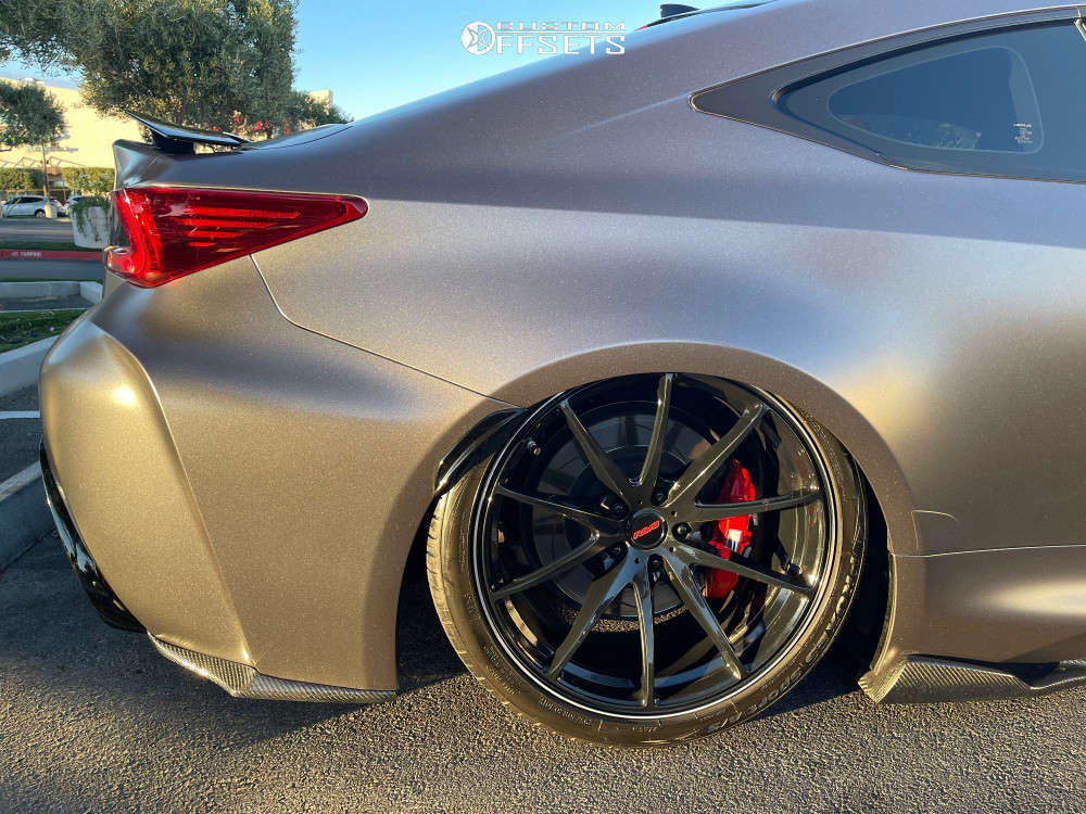 2017 Lexus RC F with 20x9.5 35 Volk G25 and 265/30R20 Toyo Tires Proxes ...