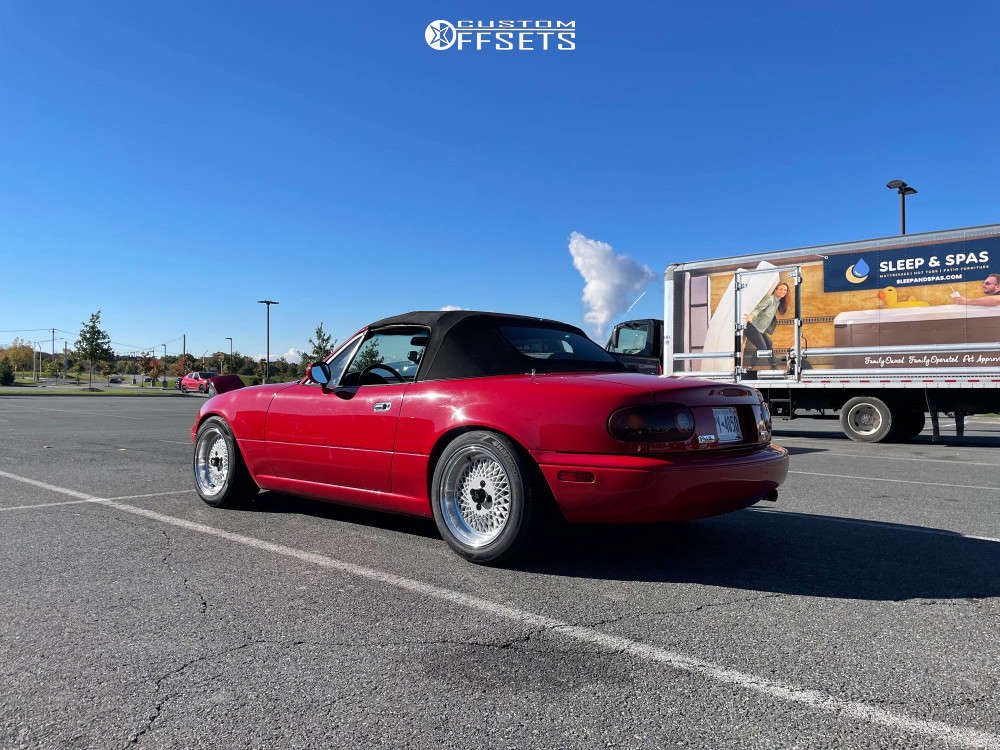 1990 Mazda Miata Wheel Offset Nearly Flush Coilovers | 1951887 | Custom ...