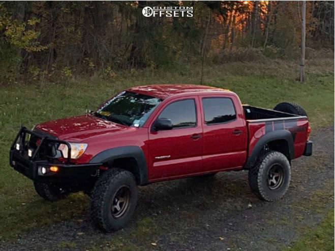 2015 Toyota Tacoma with 17x10 -18 Fuel Shok and 35/11.5R17 BFGoodrich ...