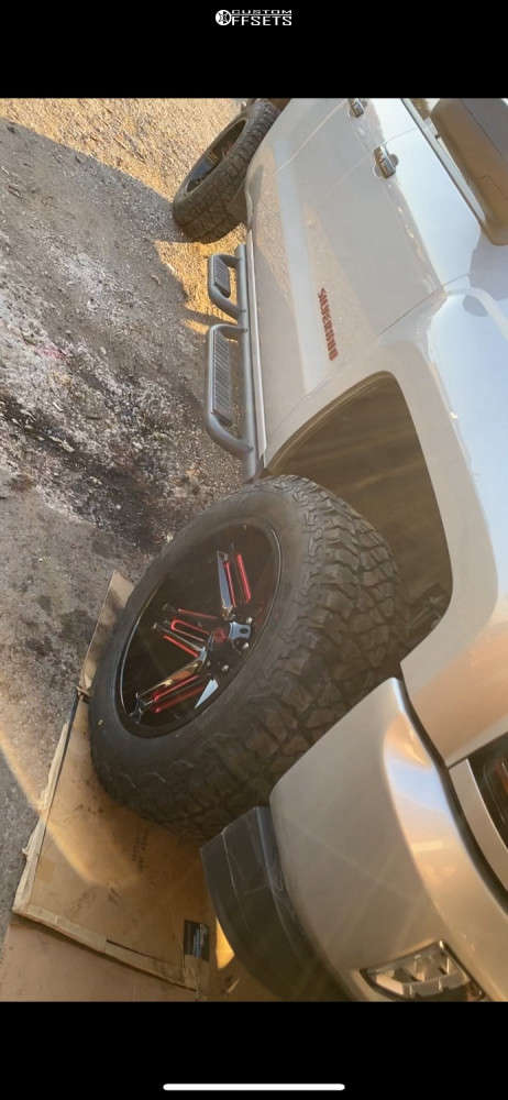 2018 Chevrolet Silverado 1500 with 20x10 -25 Vision Razor and 33/10 ...