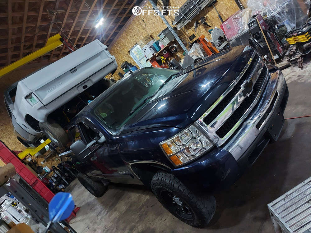 2010 Chevrolet Silverado 1500 with 16x10 25 American Racing Baja and 33 ...