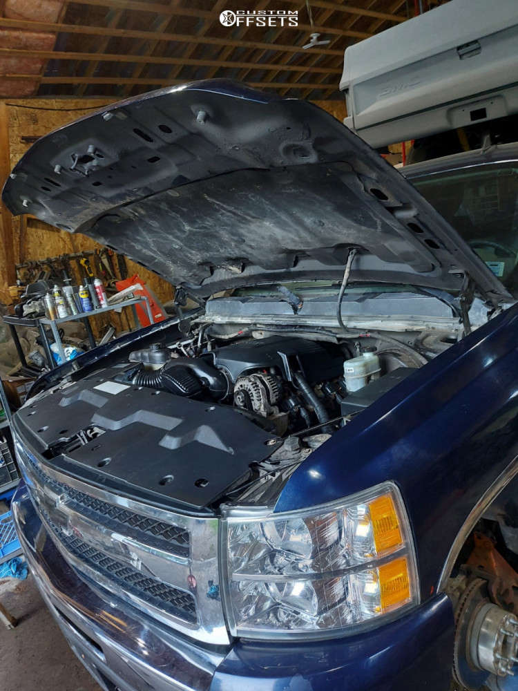 2010 Chevrolet Silverado 1500 with 16x10 25 American Racing Baja and 33 ...