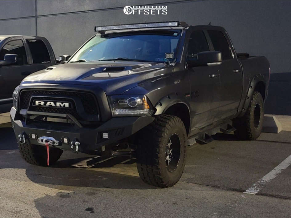 2016 Ram 1500 with 17x9 -12 Full Throttle Ft-0151 and 35/12.5R17 ...