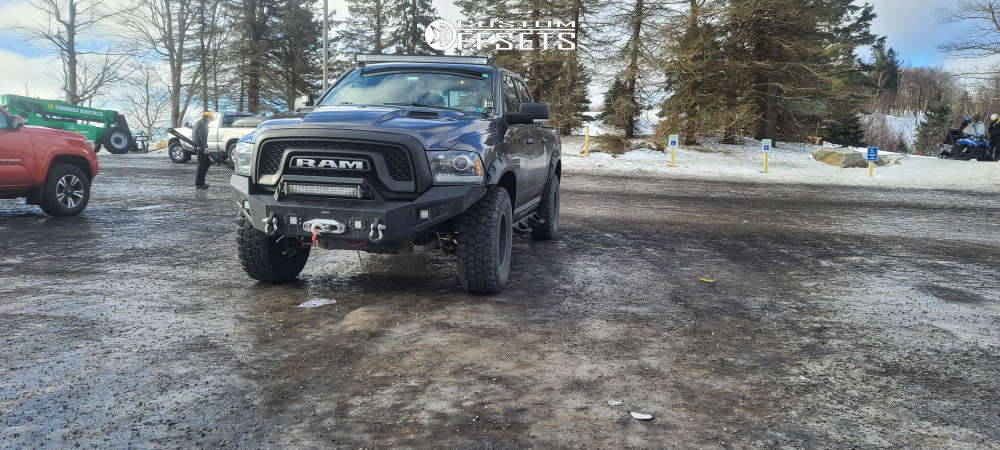 2016 Ram 1500 with 17x9 -12 Full Throttle Ft-0151 and 35/12.5R17 ...