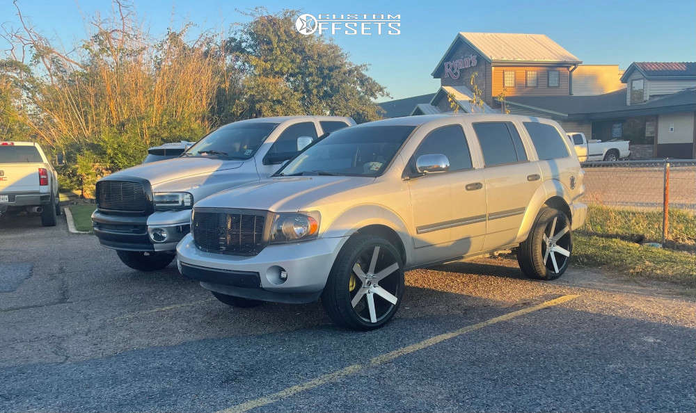 2008 Dodge Durango with 24x10 18 Strada Coda and 32/10.5R24 Ironman ...