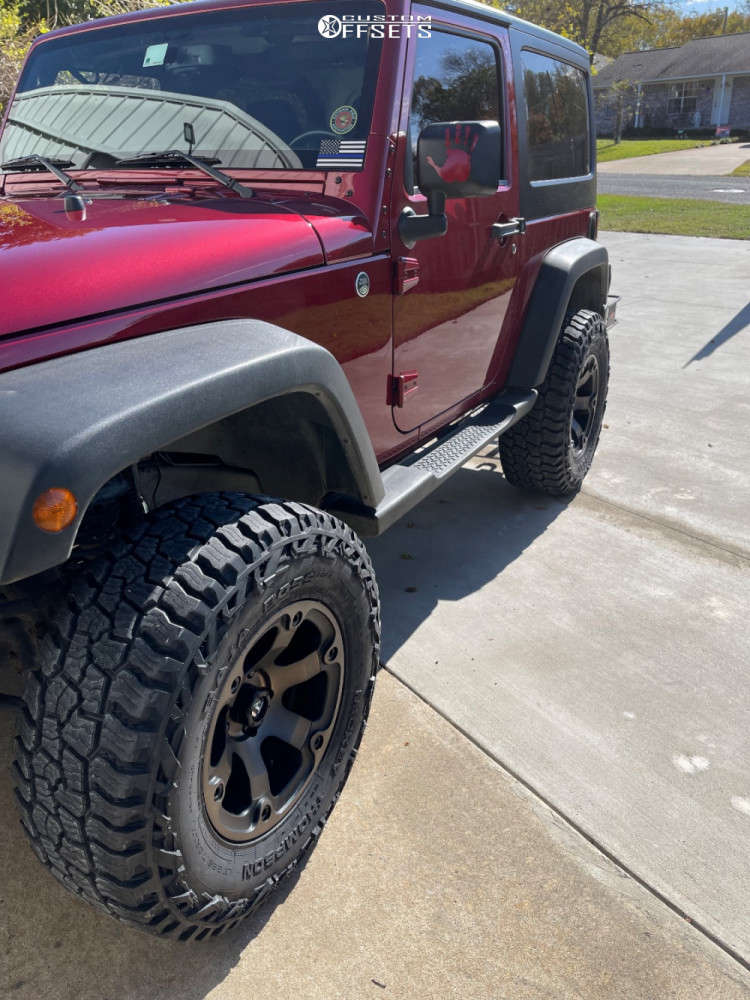 2013 Jeep Wrangler with 17x9 -12 Fuel Beast and 295/70R17 Mickey ...