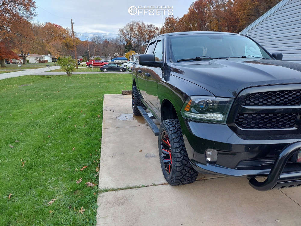 2015 Ram 1500 with 20x10 -18 Fuel Reaction and 33/12.5R20 Kenda Klever ...