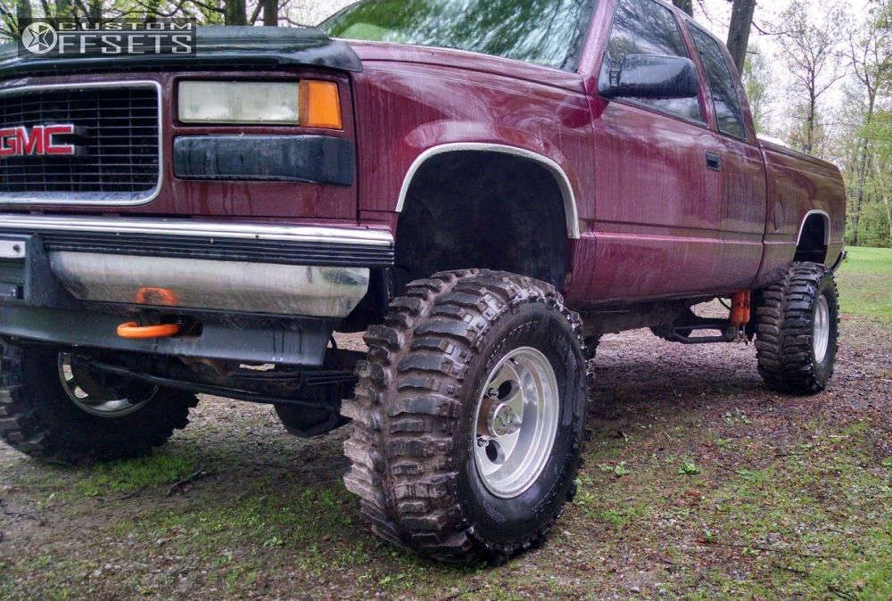 1998 GMC K1500 with 16x10 -38 Alloy Ion Style 171 and 35/14.5R16 Super ...